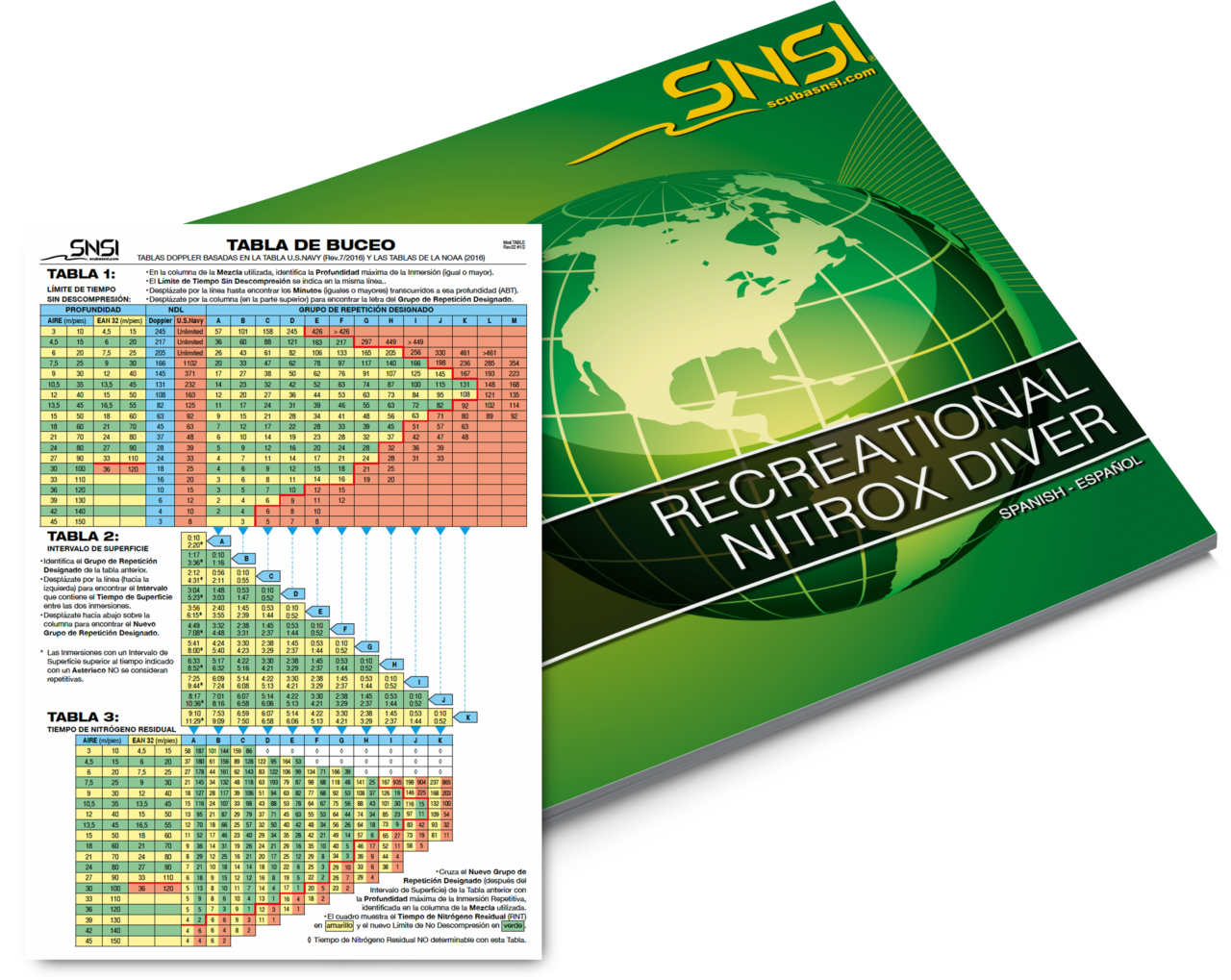 Materiales NITROX - Gus Dive Center